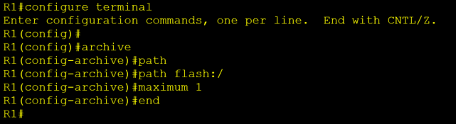 Cisco’s Configuration Rollback Feature